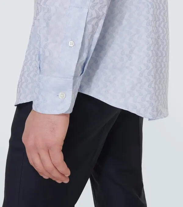 Etro Paisley Cotton Shirt - Blue