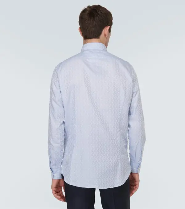 Etro Paisley Cotton Shirt - Blue