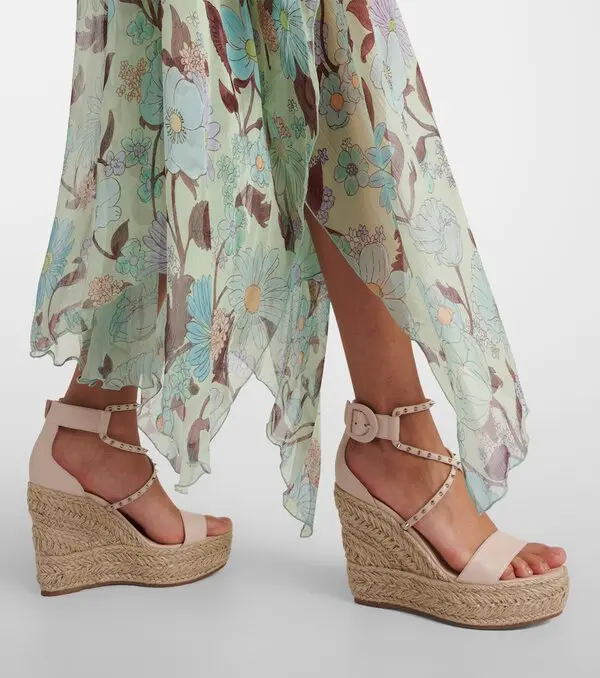 CHRISTIAN LOUBOUTIN Chocazeppa Espadrille Wedge - Neutrals