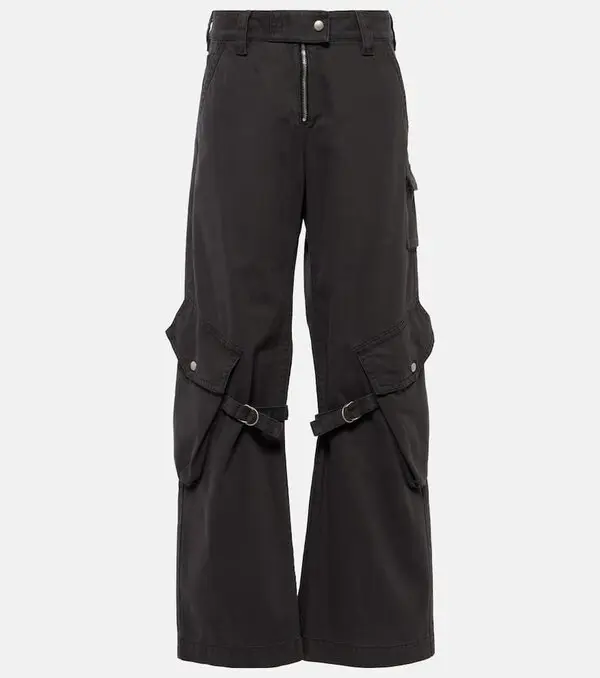 Acne Studios Mid-rise Cotton Canvas Cargo Pants