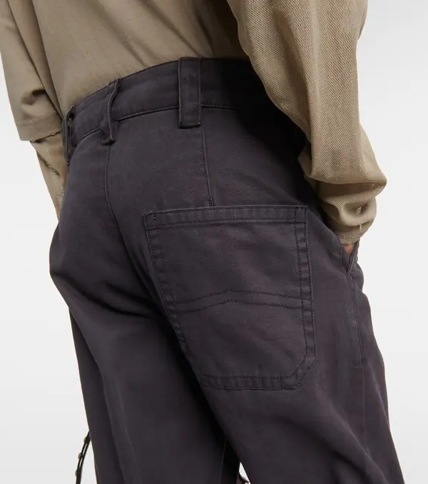 Acne Studios Mid-rise Cotton Canvas Cargo Pants
