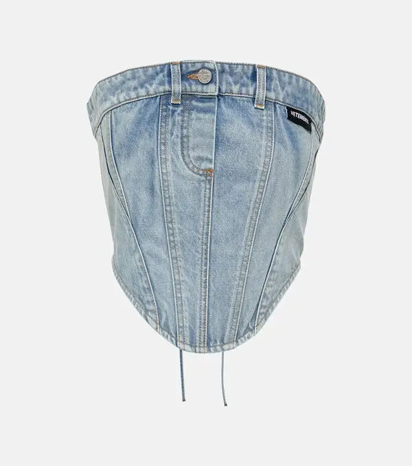 Vetements Denim Corset - Blue