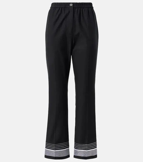 JOSEPH Tottenham Cropped Straight Pants - Black