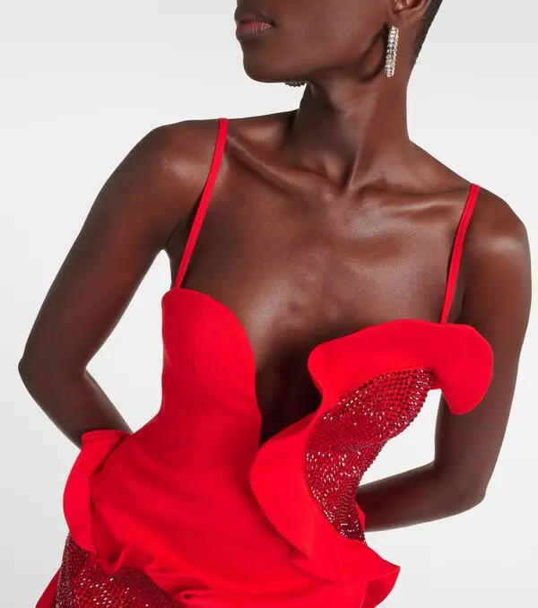 open lace back dress Dora Red Dress main image 0