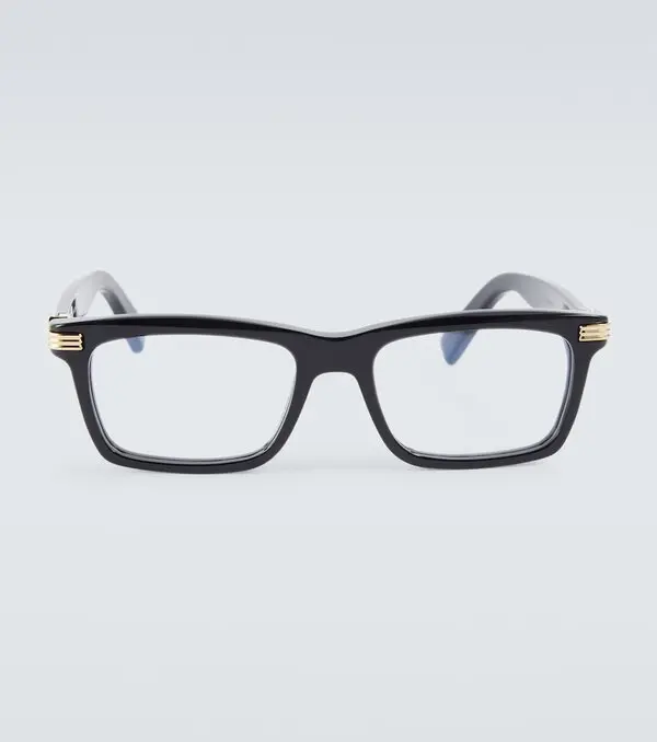 Cartier Square Frame Glasses - Black