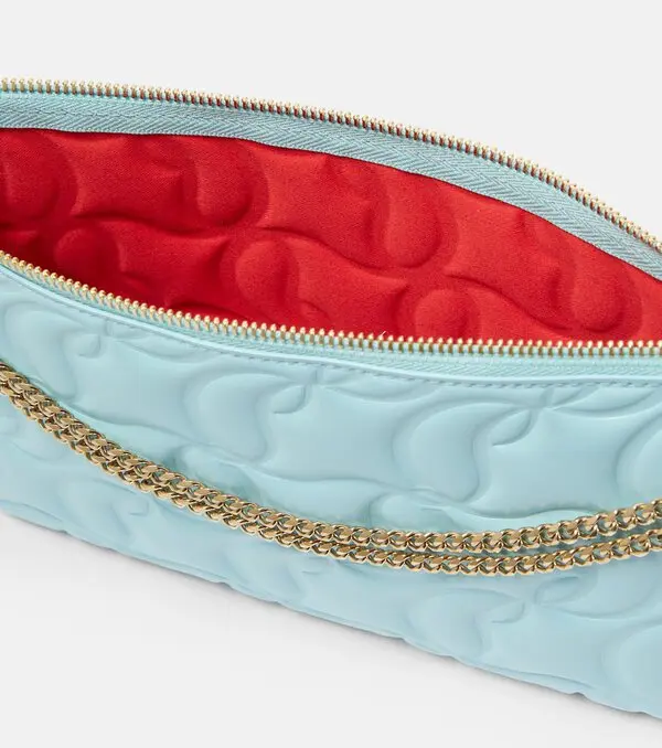 CHRISTIAN LOUBOUTIN Loubila Leather Crossbody Bag - Blue