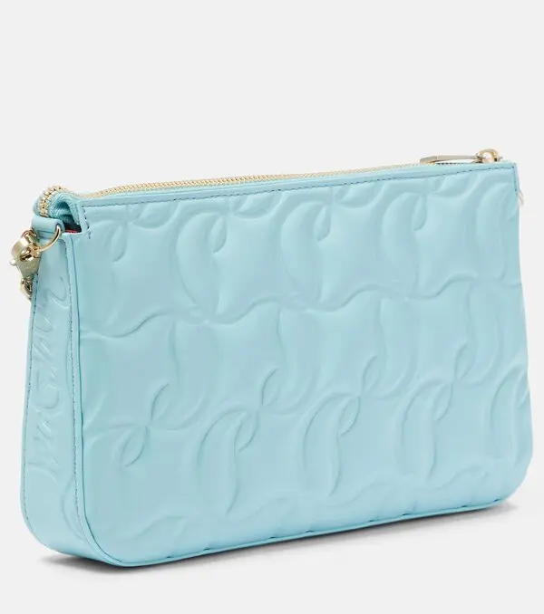 CHRISTIAN LOUBOUTIN Loubila Leather Crossbody Bag - Blue