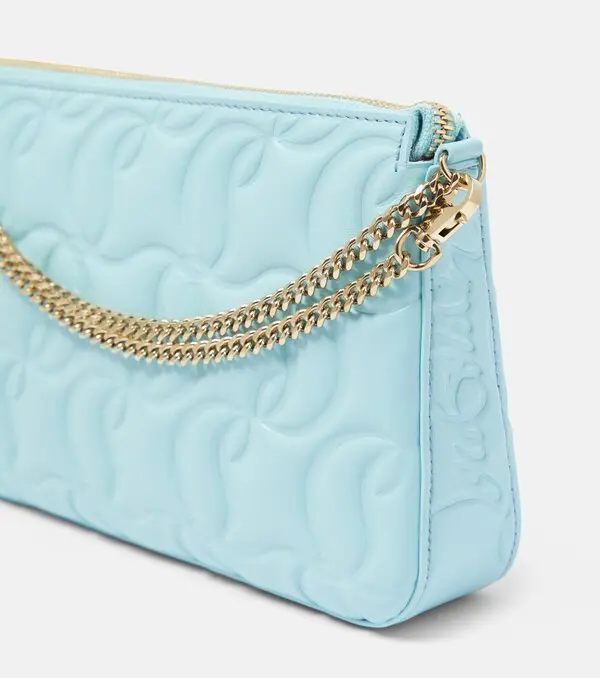 CHRISTIAN LOUBOUTIN Loubila Leather Crossbody Bag - Blue