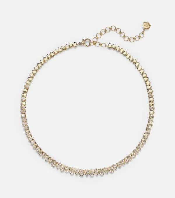 Shay Jewelry Tennis Diamond Necklace - Gold