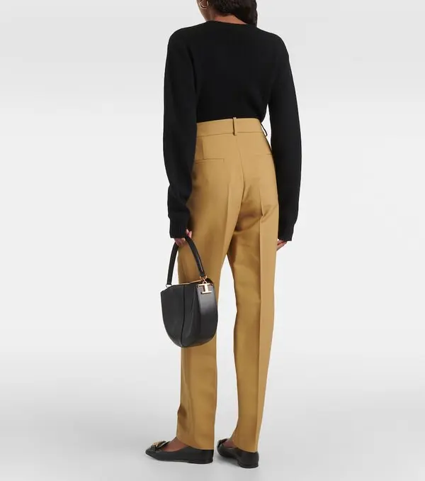 TOD'S Virgin Wool Straight Leg Trousers