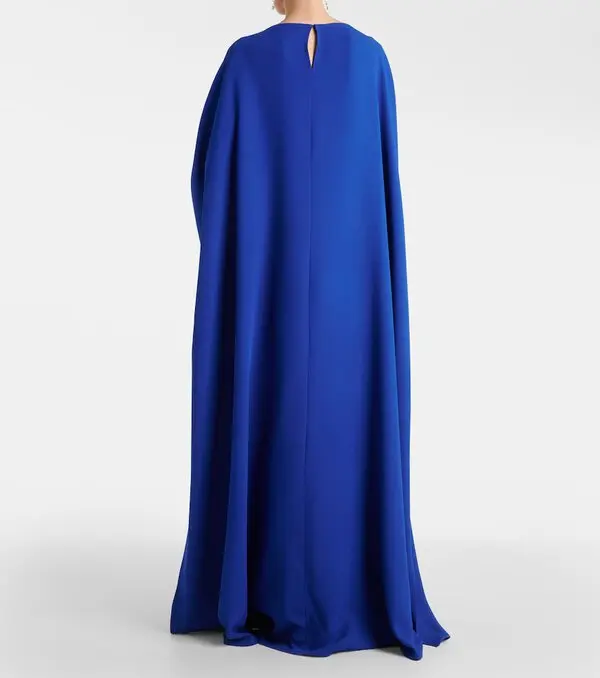 Valentino Garavani Caped Silk Gown