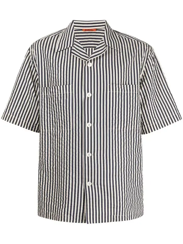 Barena Venezia Striped Seersucker Shirt