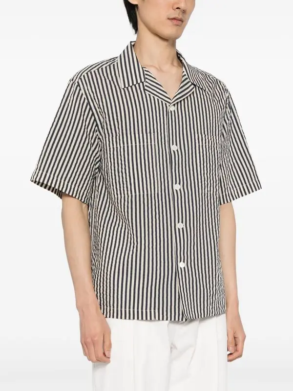Barena Venezia Striped Seersucker Shirt