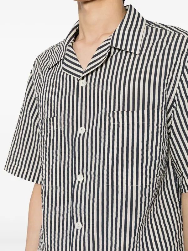 Barena Venezia Striped Seersucker Shirt