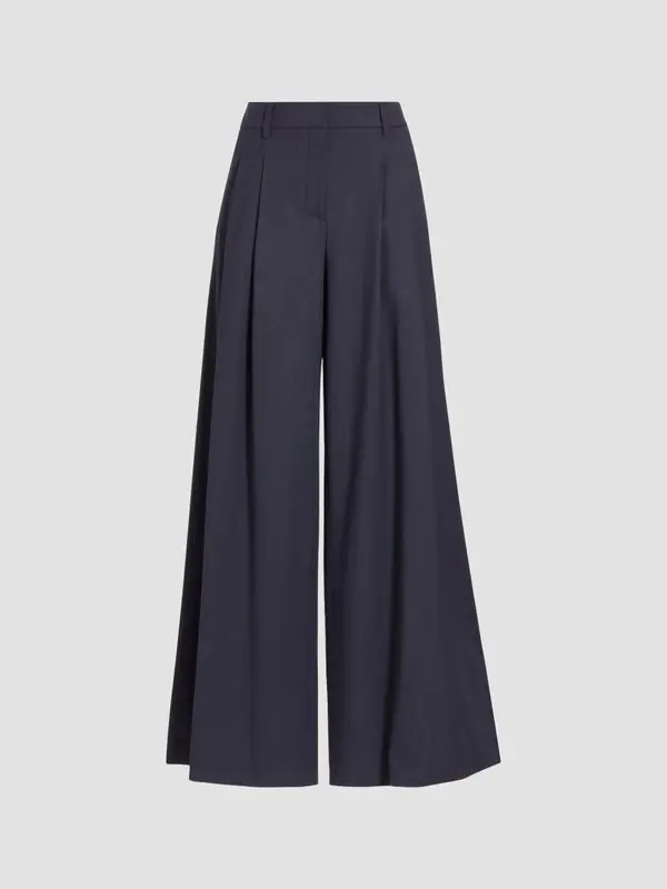 TWP New Didi Wool Wide-leg Pants - Indigo