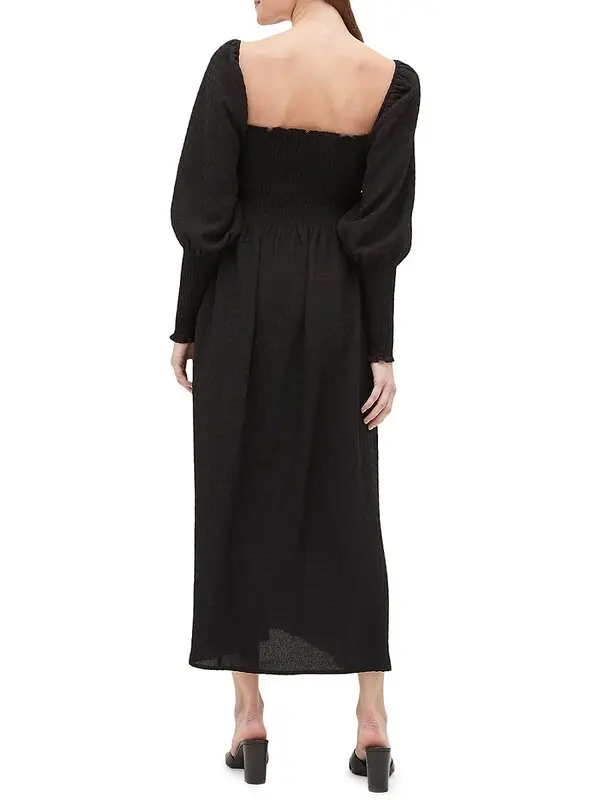 Hill House Home The Grace Maxi Nap Dress In Black - 30% Off | Editorialist