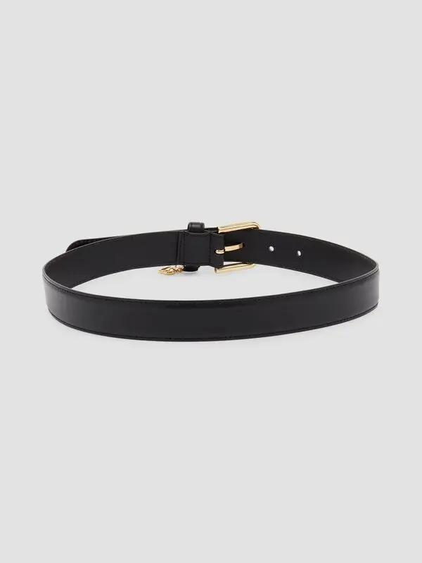 Dolce & Gabbana Leather & Logo-charm Belt