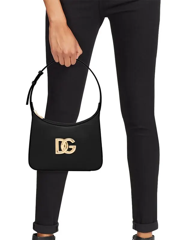 Dolce & Gabbana Leather Shoulder Bag - Black