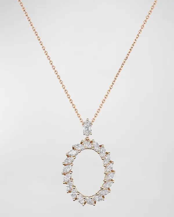Chopard L'heure Du Diamant Oval Pendant Necklace - Rose Gold