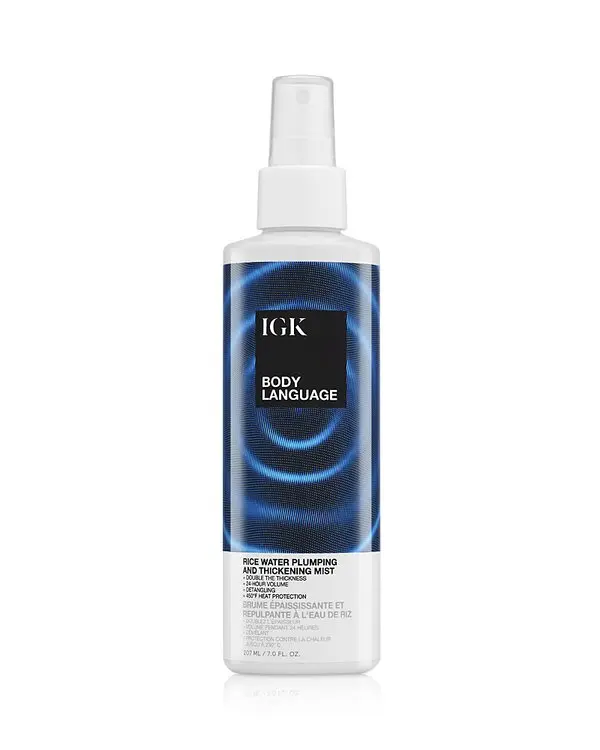 IGK Body Language Rice Water Plumping & Thickening Mist 7 Oz - No Color