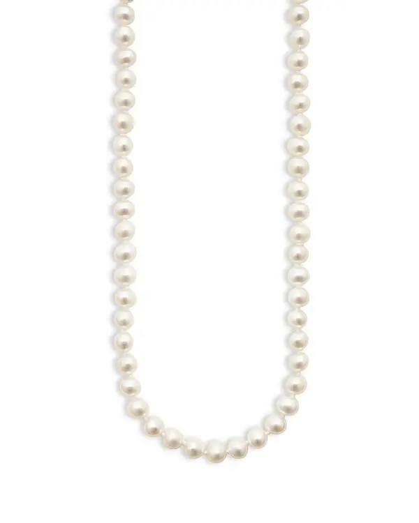 Lagos 18k Yellow Gold & Sterling Silver Pearl Collar Necklace - White