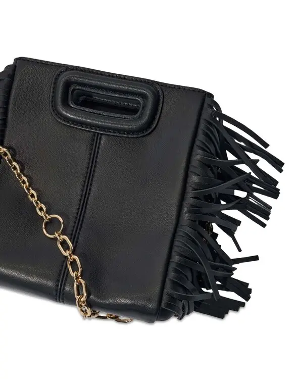 Maje M Mini Leather Crossbody Bag