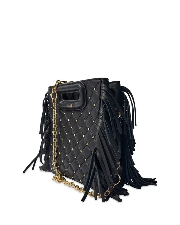 Maje M Mini Leather Crossbody Bag