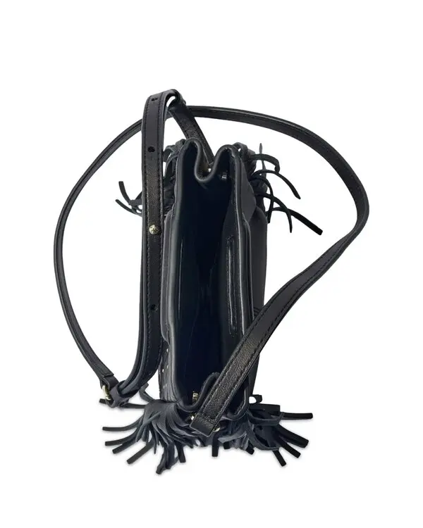 Maje M Mini Leather Crossbody Bag