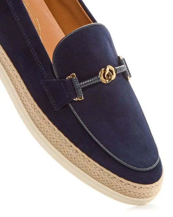 Tods Espadrille Loafers in Navy Suede size 9.5 Tod main image 4