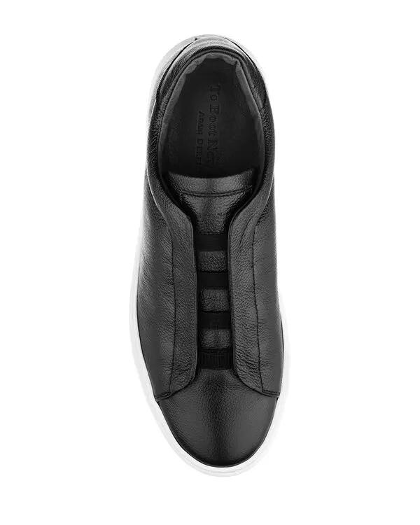 To Boot New York Bolla Leather Slip-on Sneakers - Black Full Grain