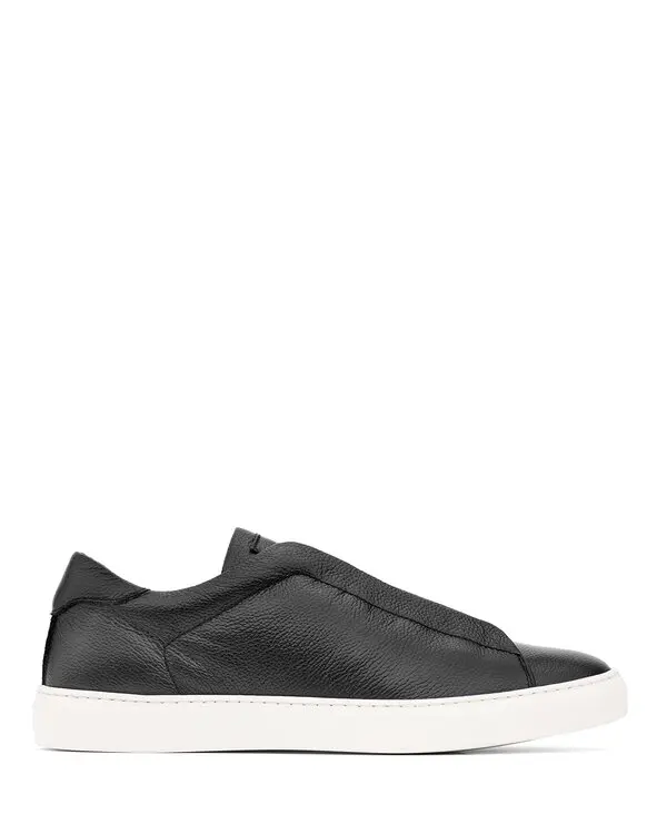 To Boot New York Bolla Leather Slip-on Sneakers - Black Full Grain