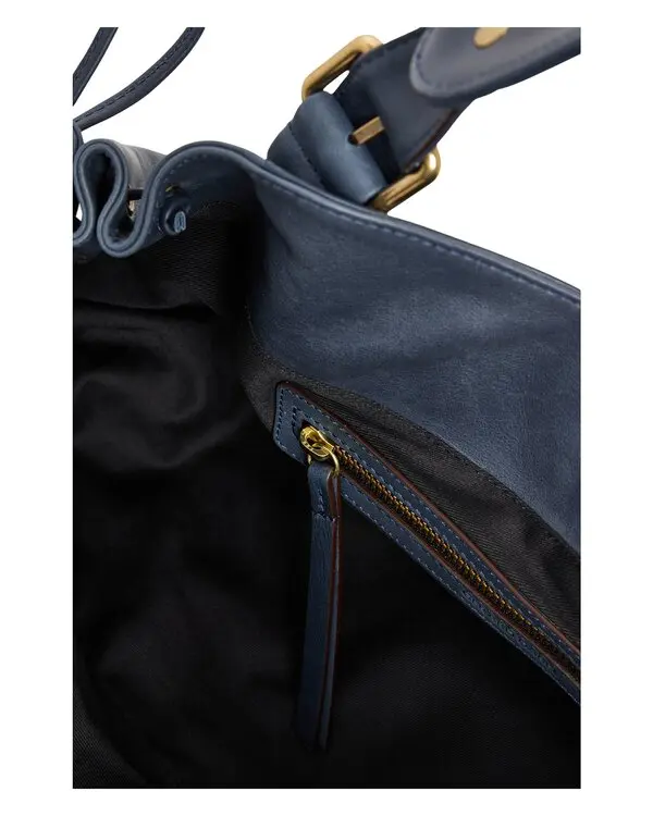 Gerard Darel 24h Leather Handbag - Navy