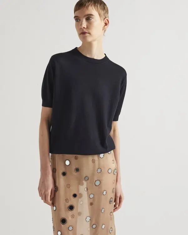 Prada Cashmere Crew-neck Sweater - Blue