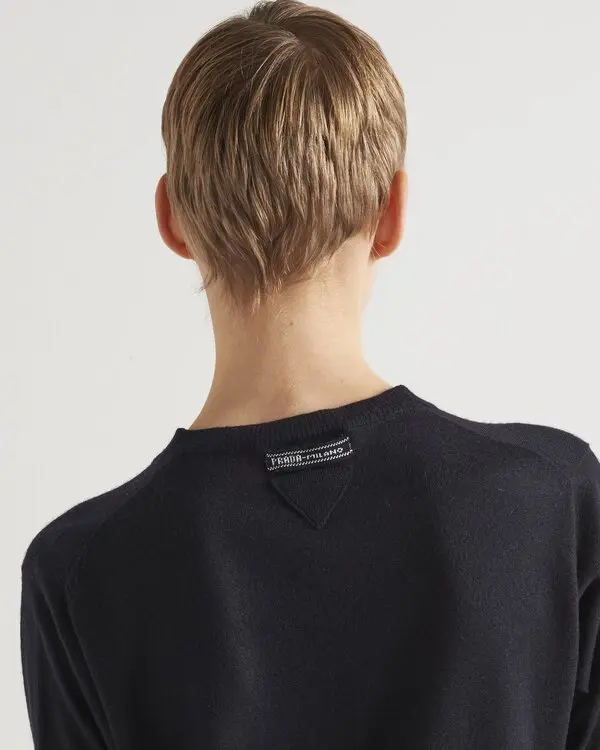 Prada Cashmere Crew-neck Sweater - Blue