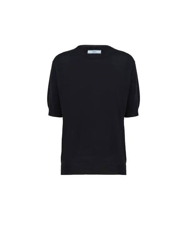 Prada Cashmere Crew-neck Sweater - Blue