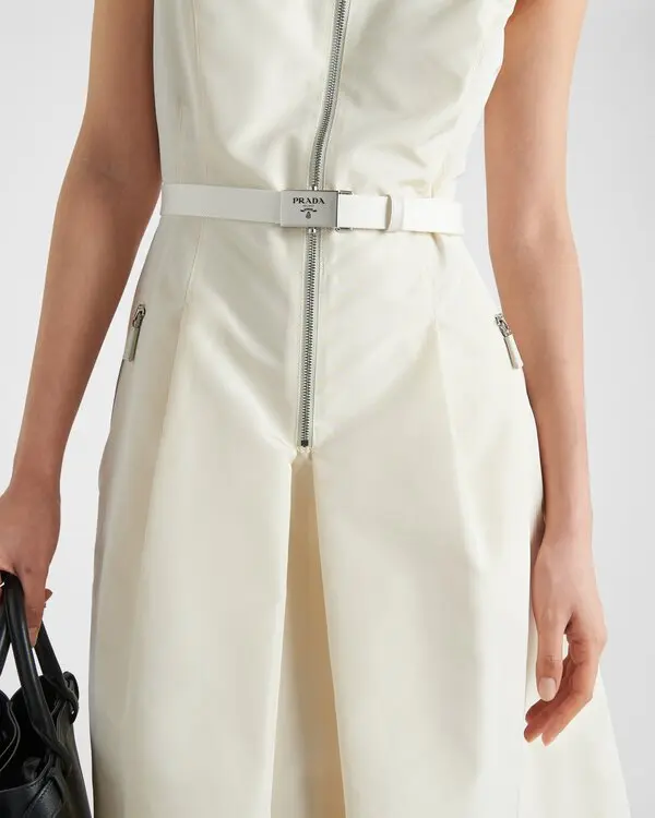 Prada Faille Midi Dress
