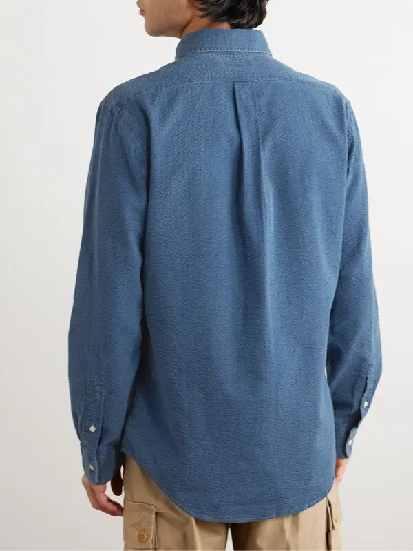 Polo Ralph Lauren Cotton-seersucker Shirt - Blue