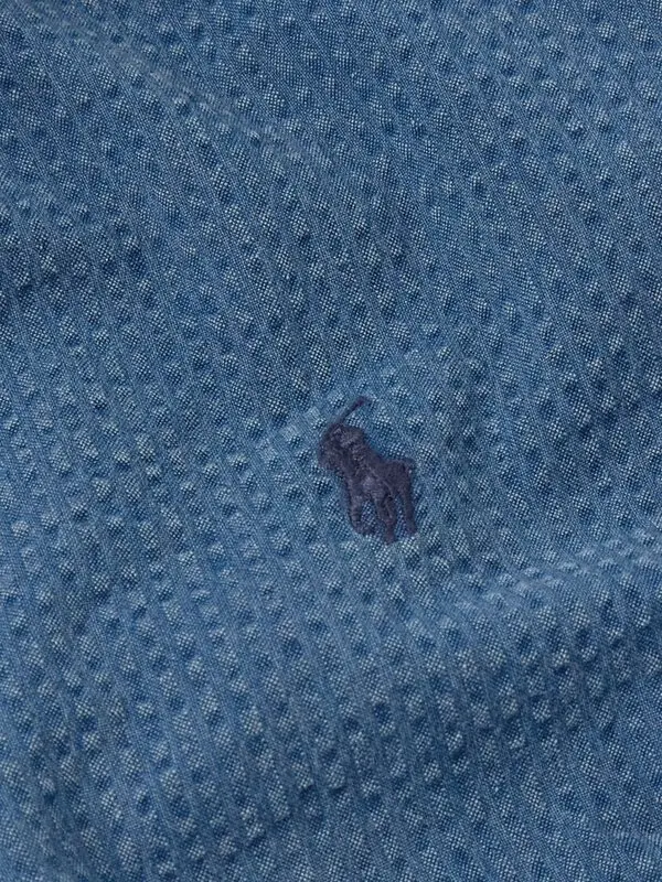 Polo Ralph Lauren Cotton-seersucker Shirt - Blue