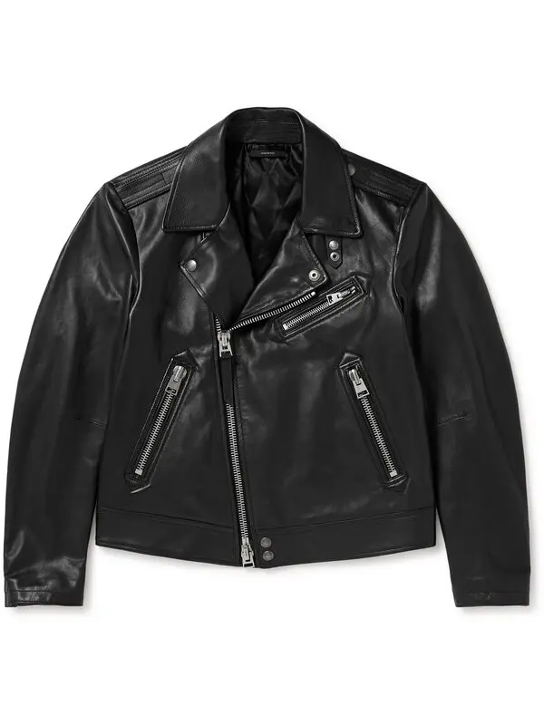 TOM FORD Full-grain Leather Biker Jacket