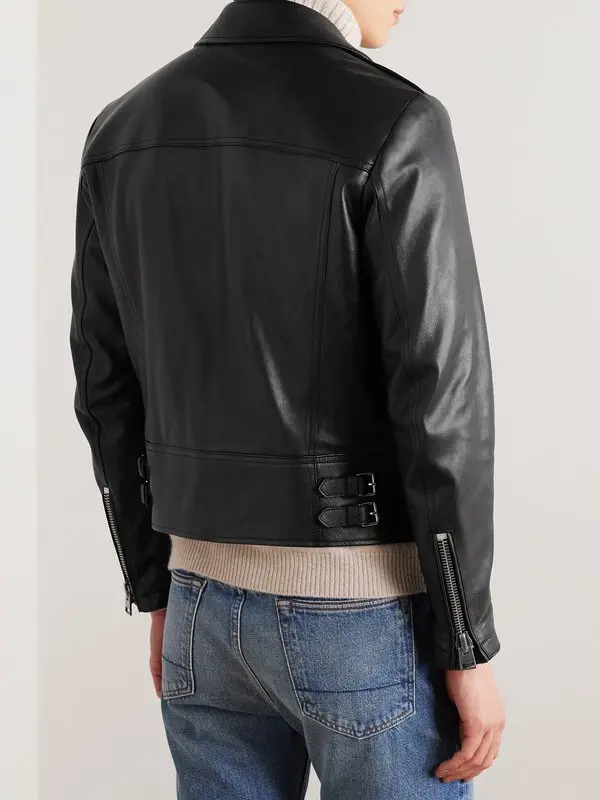 TOM FORD Full-grain Leather Biker Jacket