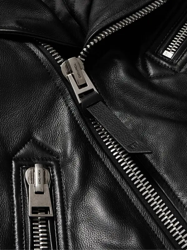 TOM FORD Full-grain Leather Biker Jacket