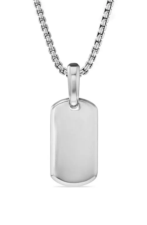 David Yurman Chevron Tag Enhancer - Sterling Silver