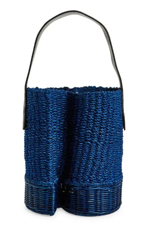 Sacai Small S-basket Woven Raffia