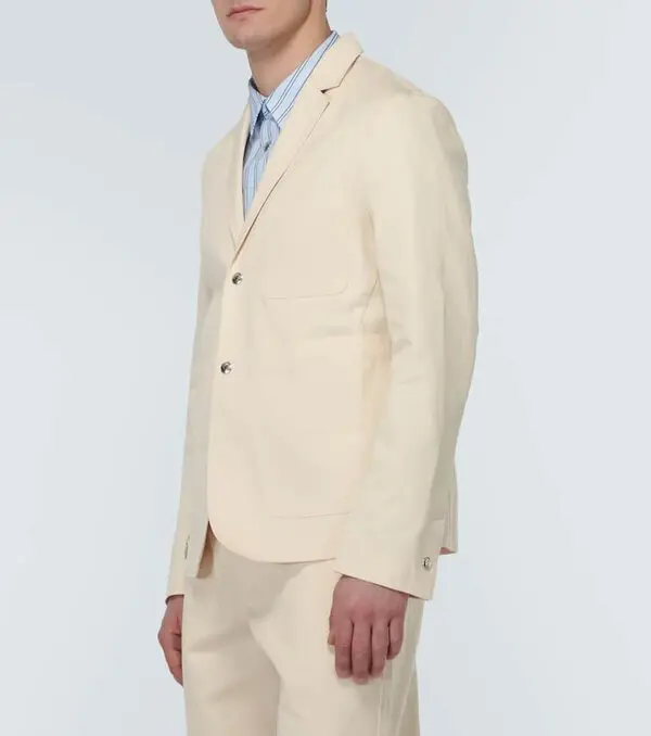Jacquemus La Veste Jean Cotton And Linen Blazer
