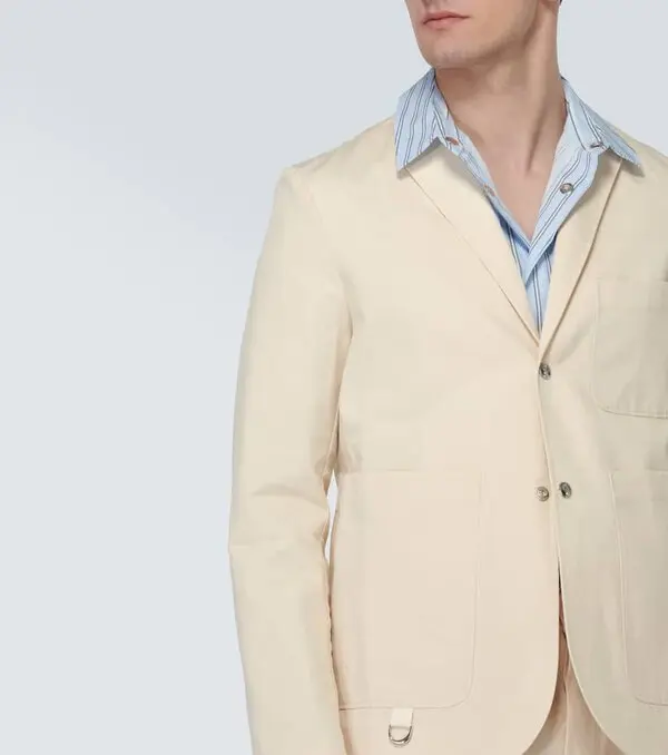 Jacquemus La Veste Jean Cotton And Linen Blazer