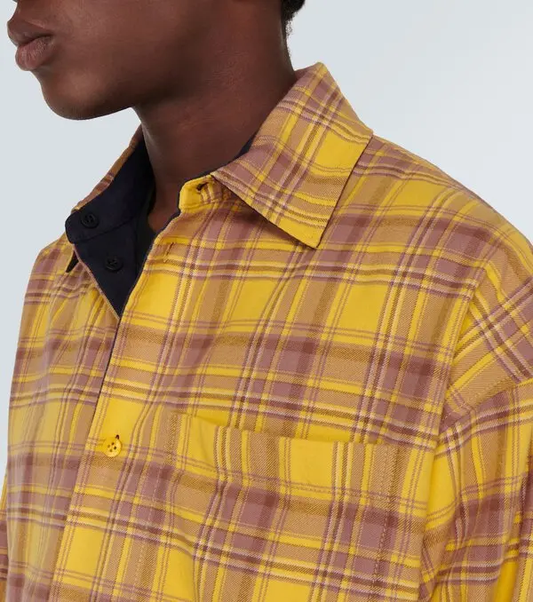Balenciaga Reversible Checked Cotton Shirt