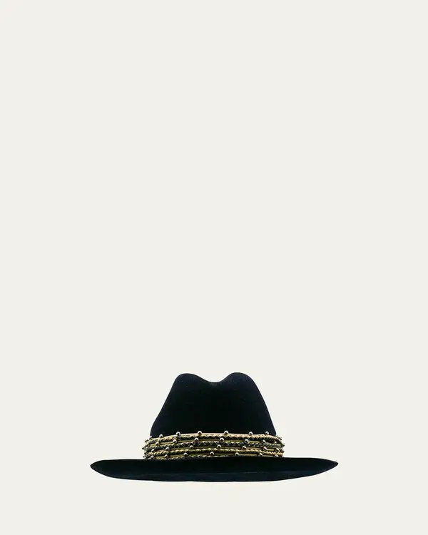 Kokin Big Sky Felt Fedora - Navy