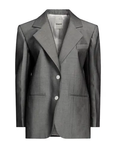 Sandro Blazer In Virgin Wool And Viscose