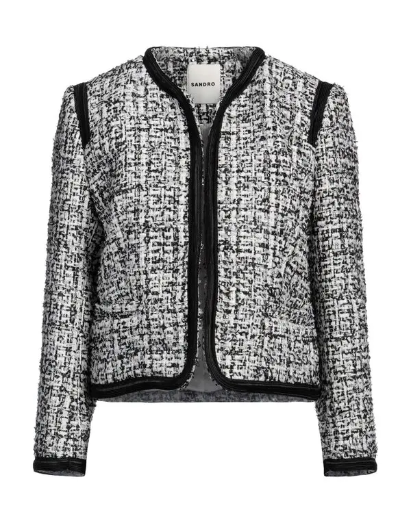 Sandro Tweed Lamé Blazer