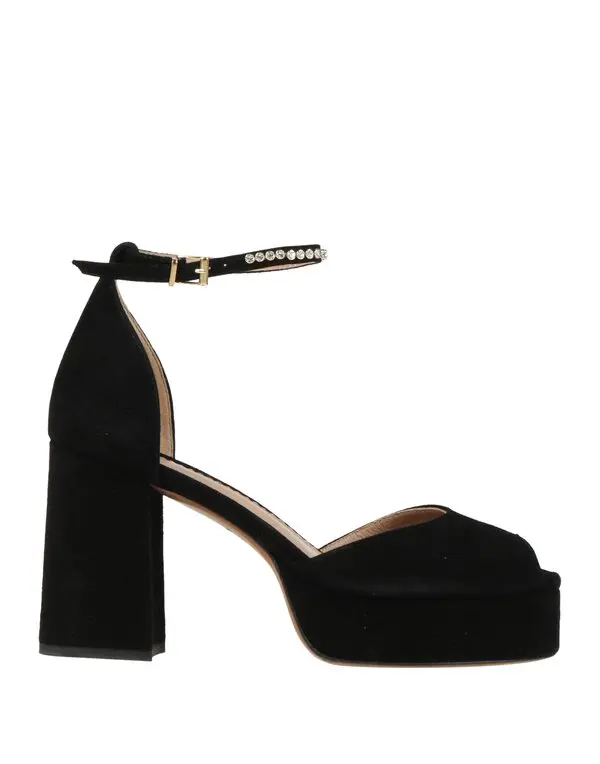 Maje Leather Sandals With Appliqués